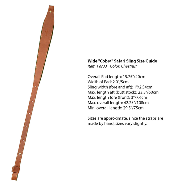 Cobra Style Safari Sling – Vero Vellini Gun Slings & Straps
