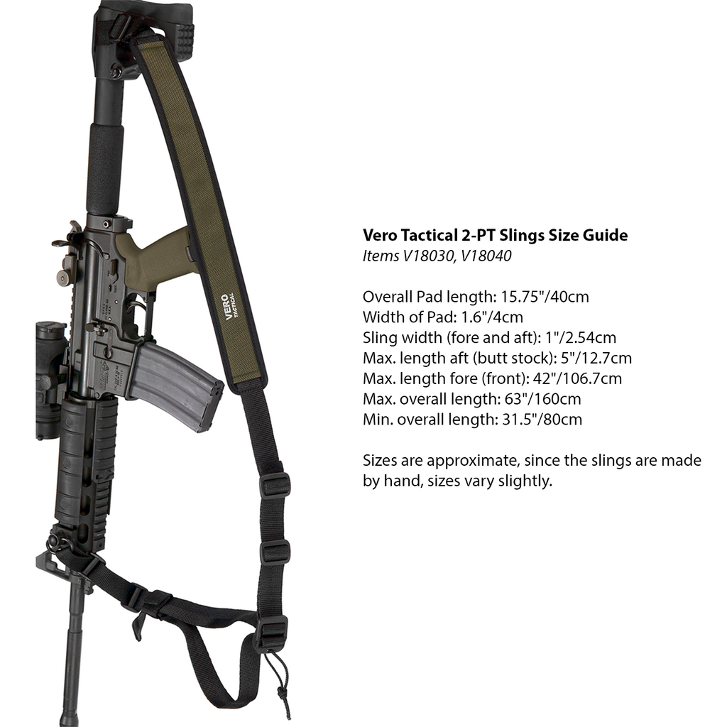 Vero Tactical 2-Point Sling (Tactical Black) – Vero Vellini Gun Slings ...